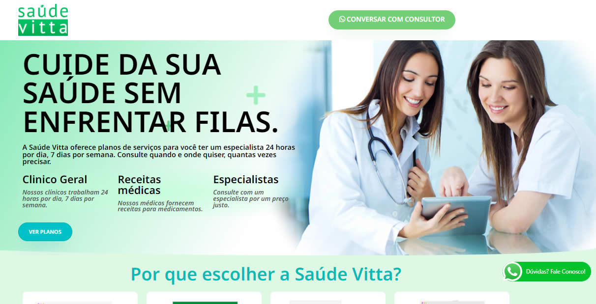 Saúde Vitta Plano de saúde com especialistas 24 horas sete dias por ...