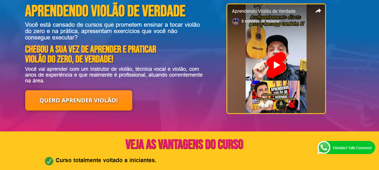 Aprenda a tocar violão do zero de verdade - Propages